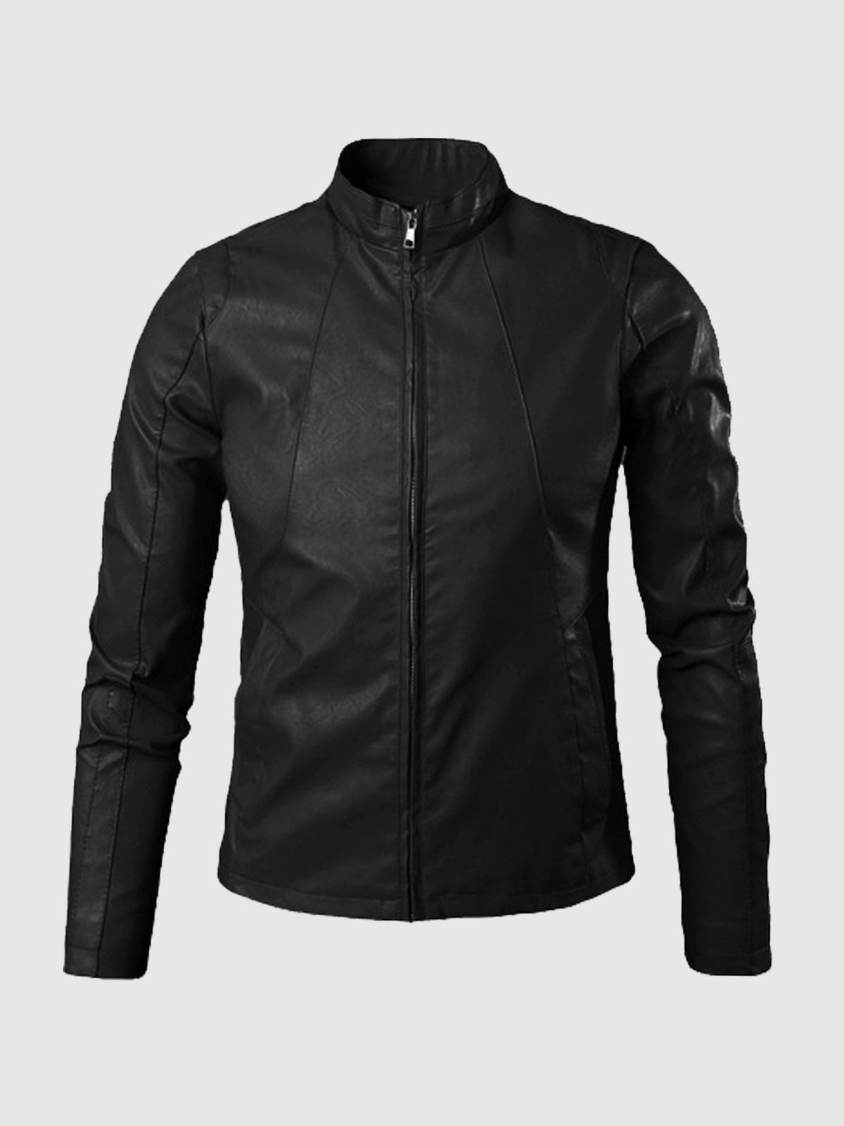 Crimson Edge Men's Biker Jacket | Leather Jacket Master