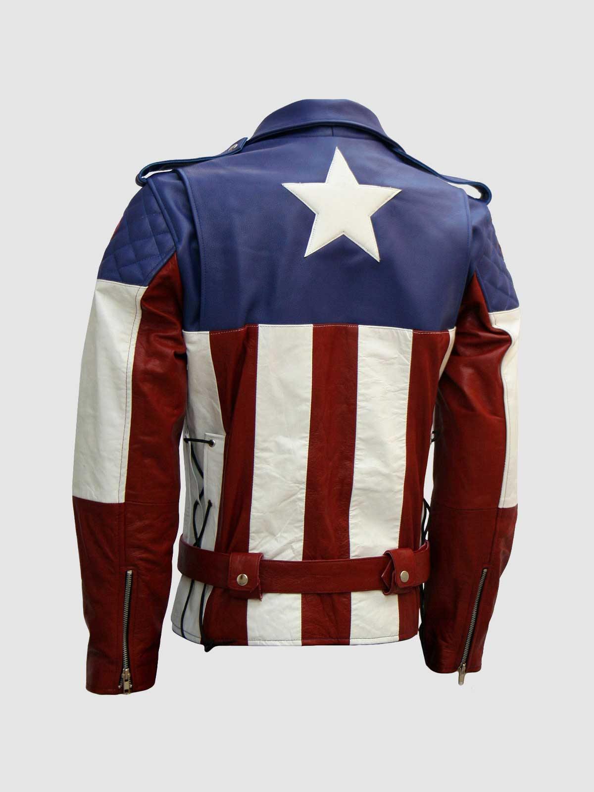 Men's Multi Colored Leather Biker Jacket | Leather Jacket Master