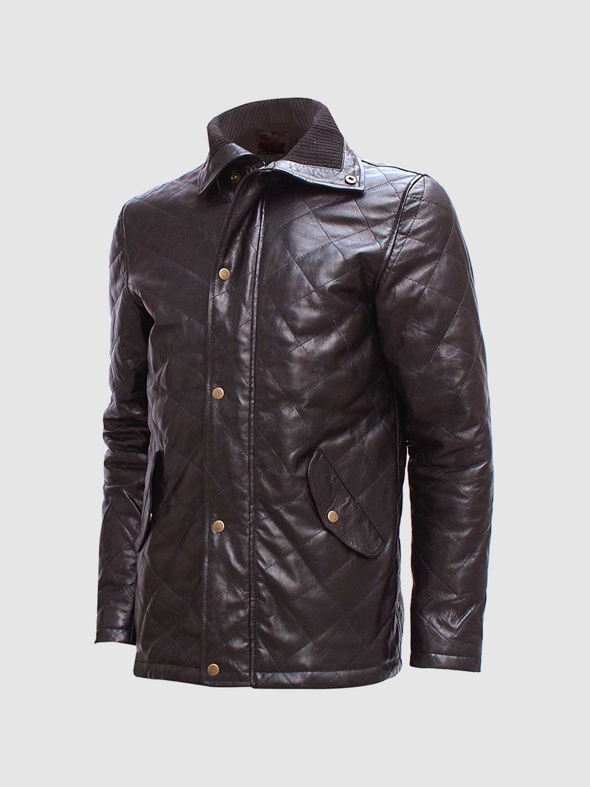 Men's Diamond Quilted Jacket | Leather Jacket Master